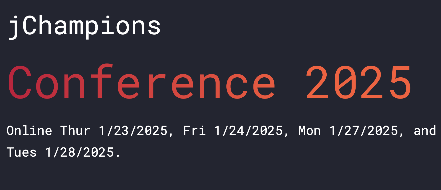 jChampions Conference